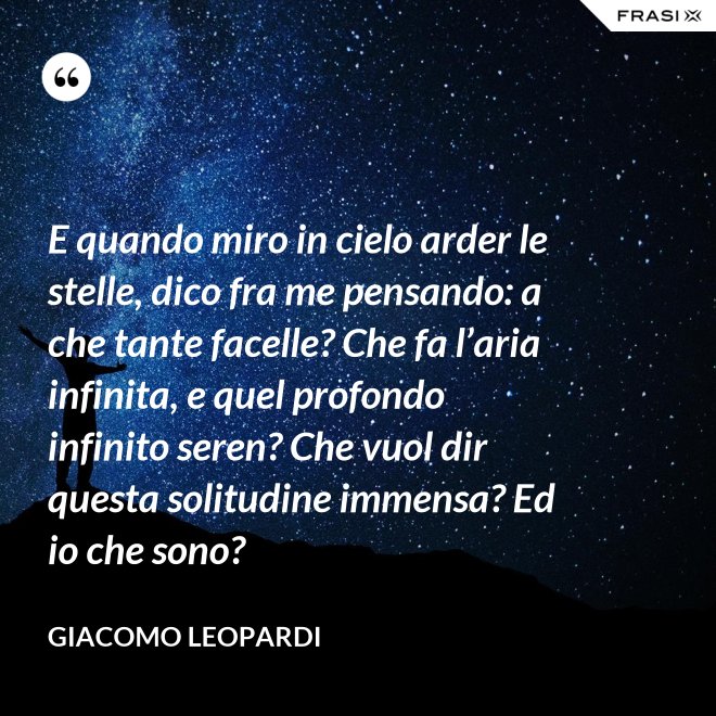 Giacomo Leopardi: le frasi più belle e profonde del grande poeta italiano