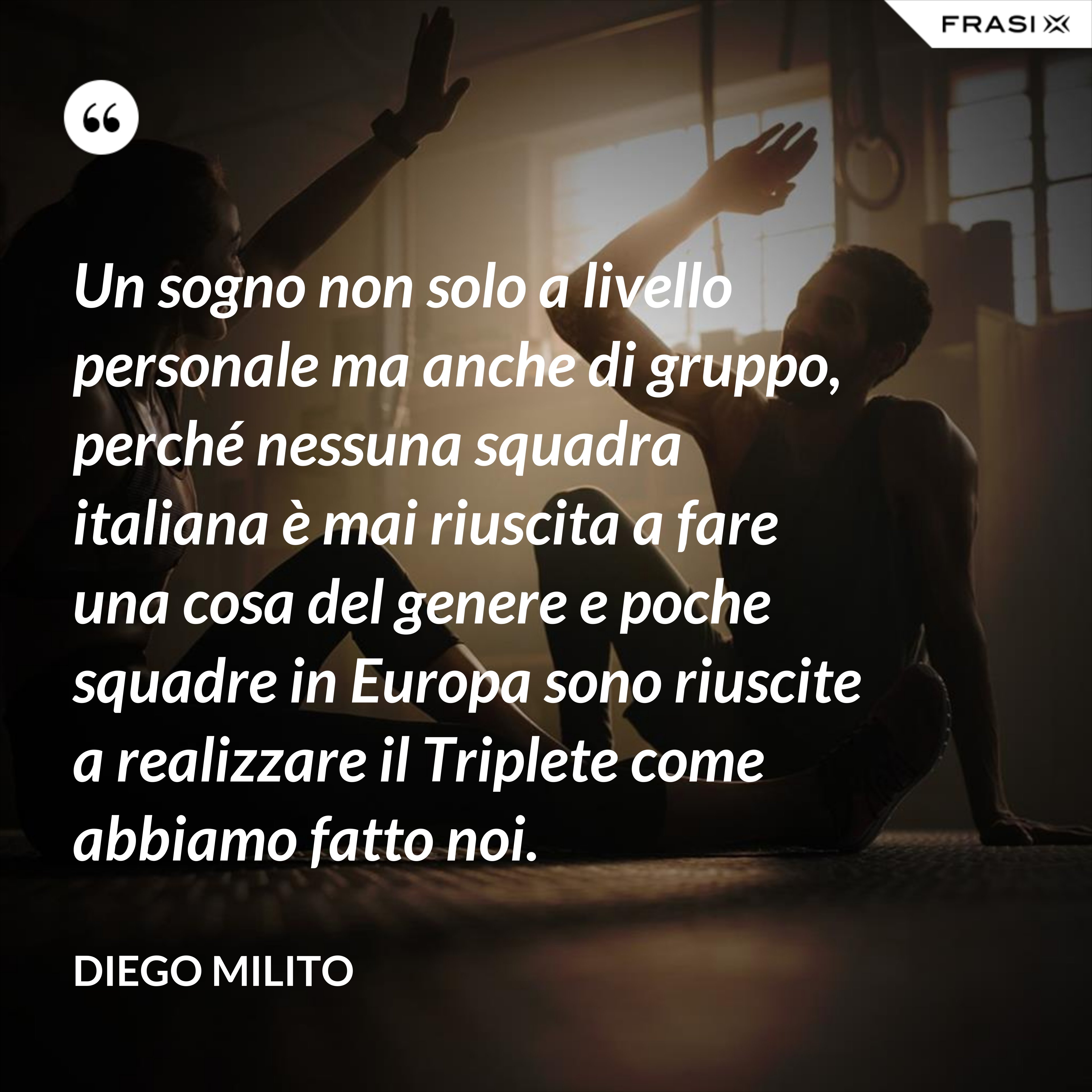 Un Sogno Non Solo A Livello Personale Ma Anche Di Gruppo Perché